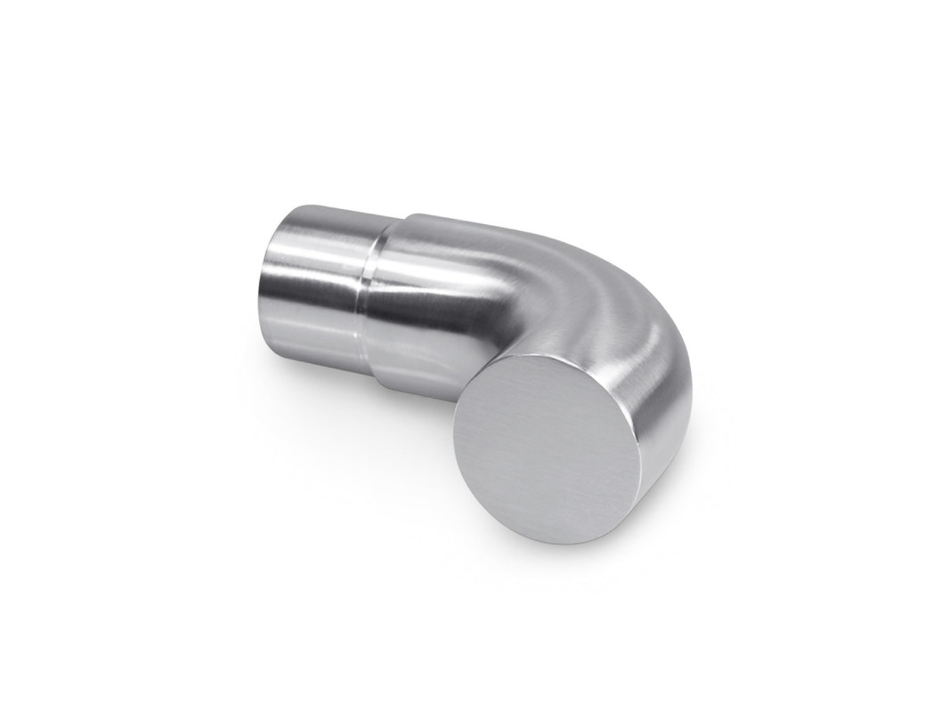Stainless Steel Terrace Railings Wall Return Handrail End in Round